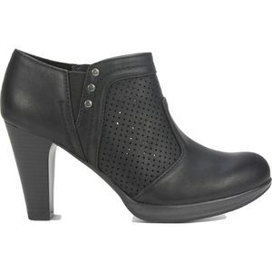 Rialto | Shoes | Rialto Womens Pete Black Faux Leather Stacked Heel ...